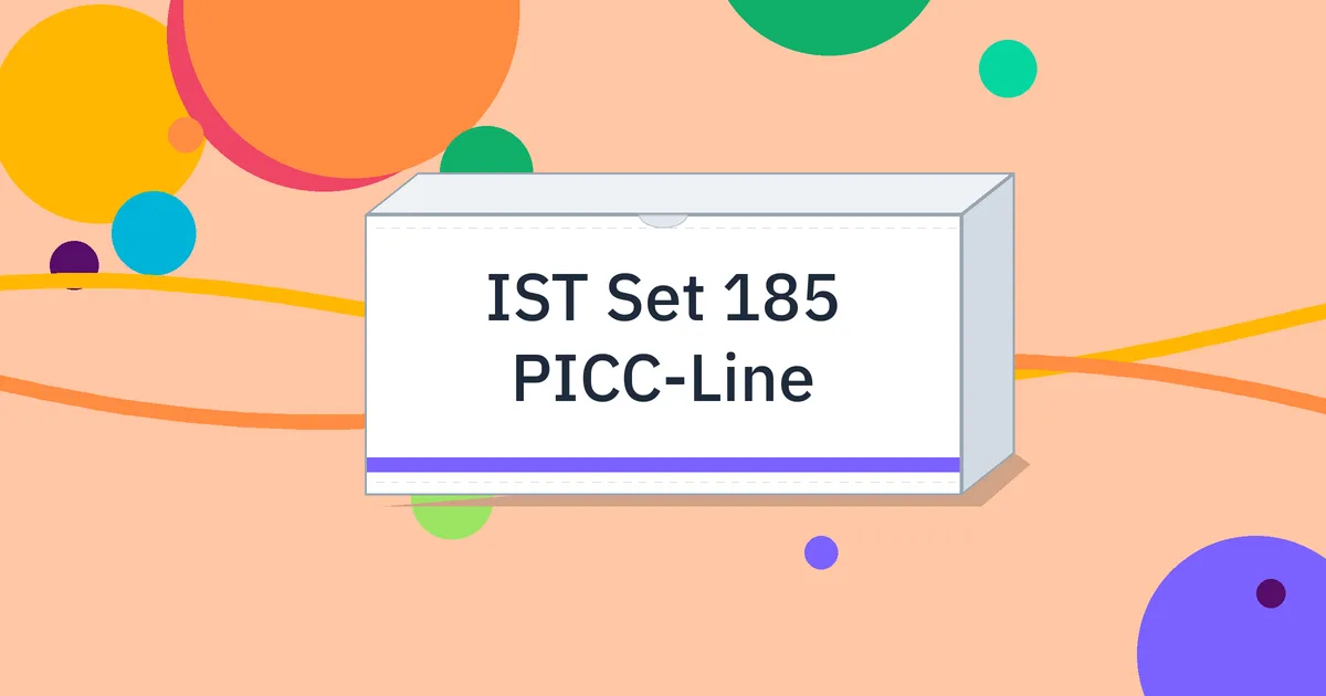 Symbolbild: Packung mit der Aufschrift IST Set 185 PICC-Line (PZN 19990436) – Verfügbarkeit und Bezug in Apotheken in Frankfurt am Main
