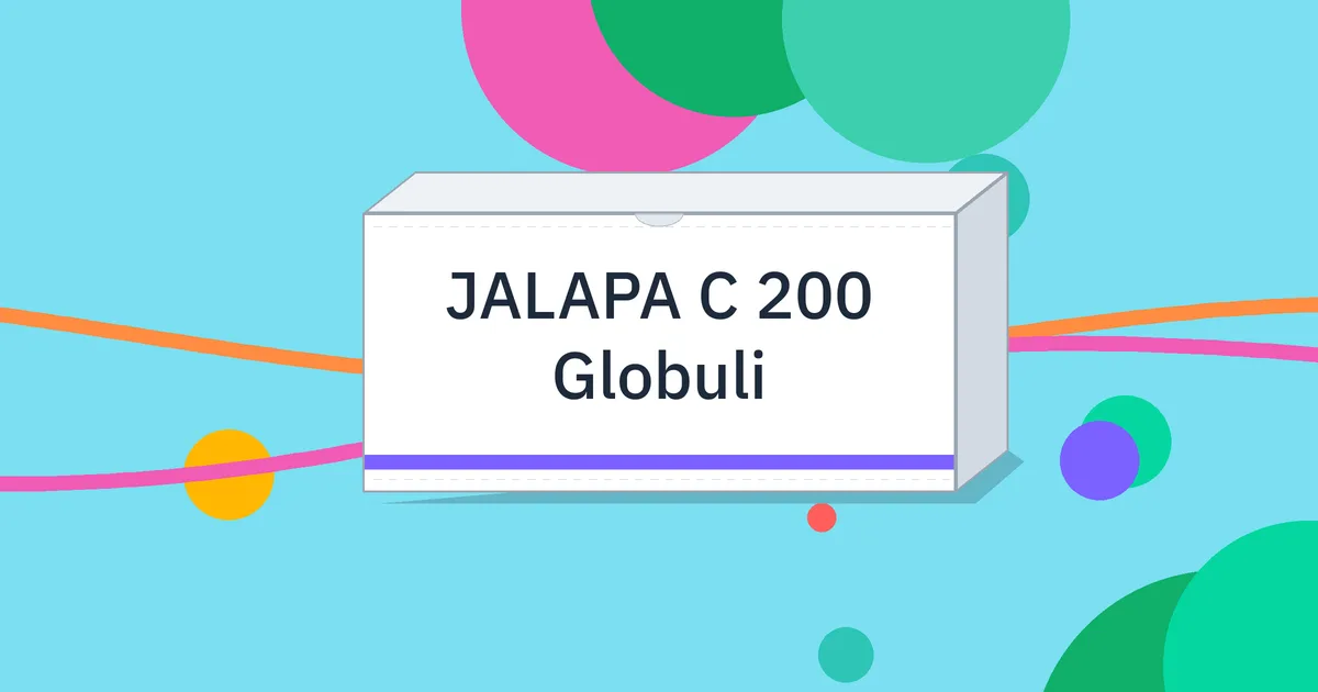 Symbolbild: Packung mit der Aufschrift JALAPA C 200 Globuli (PZN 07247850) – Verfügbarkeit und Bezug in Apotheken in Frankfurt am Main