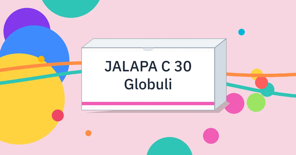 Symbolbild: Packung mit der Aufschrift JALAPA C 30 Globuli (PZN 07170662) – Verfügbarkeit und Bezug in Apotheken in Frankfurt am Main
