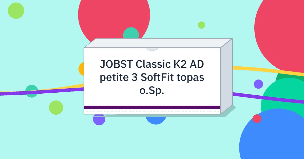 Symbolbild: Packung mit der Aufschrift JOBST Classic K2 AD petite 3 SoftFit topas o.Sp. (PZN 14222431) – Verfügbarkeit und Bezug in Apotheken in Frankfurt am Main