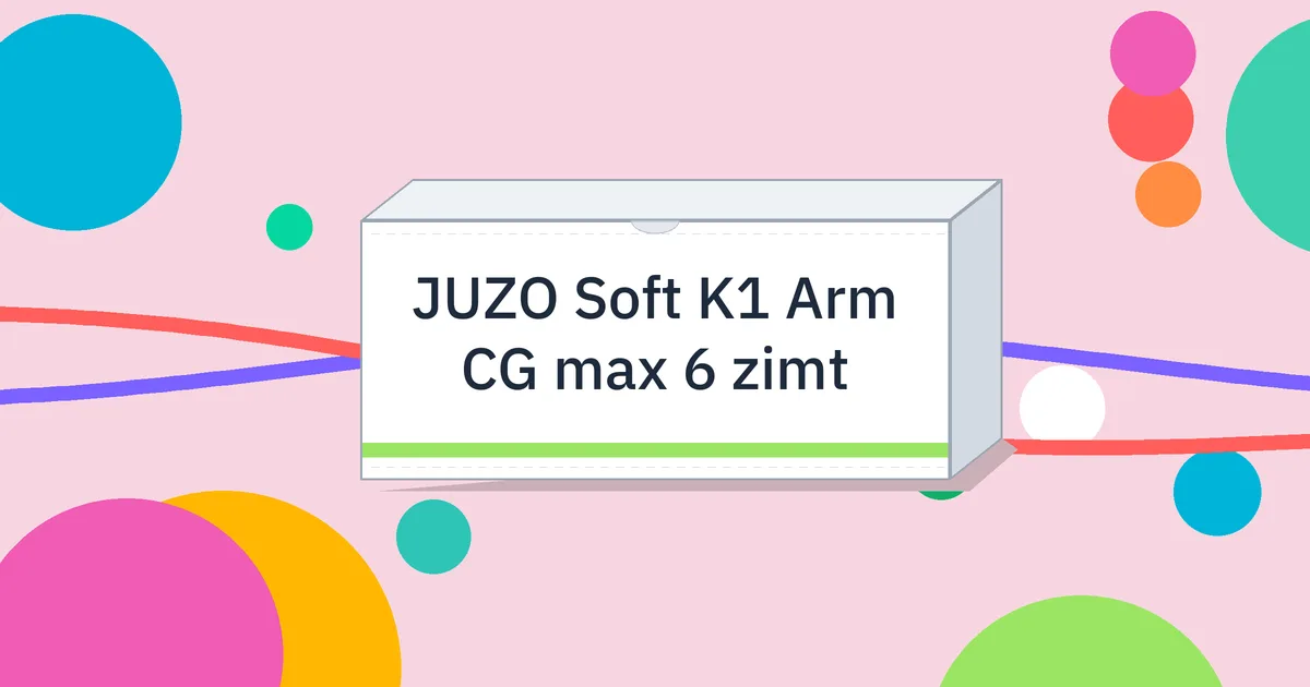 Symbolbild: Packung mit der Aufschrift JUZO Soft K1 Arm CG max 6 zimt (PZN 15510190) – Verfügbarkeit und Bezug in Apotheken in Frankfurt am Main