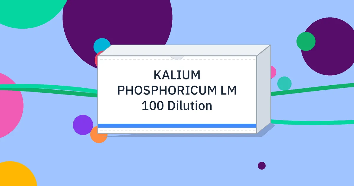 Symbolbild: Packung mit der Aufschrift KALIUM PHOSPHORICUM LM 100 Dilution (PZN 12924821) – Verfügbarkeit und Bezug in Apotheken in Frankfurt am Main