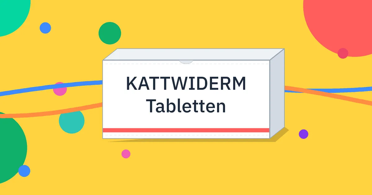 Symbolbild: Packung mit der Aufschrift KATTWIDERM Tabletten (PZN 01396276) – Verfügbarkeit und Bezug in Apotheken in Frankfurt am Main