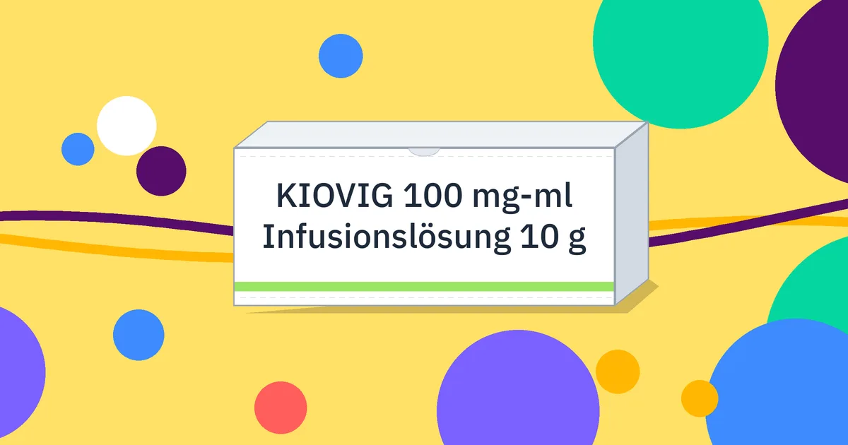 Symbolbild: Packung mit der Aufschrift KIOVIG 100 mg-ml Infusionslösung 10 g (PZN 04668841) – Verfügbarkeit und Bezug in Apotheken in Frankfurt am Main
