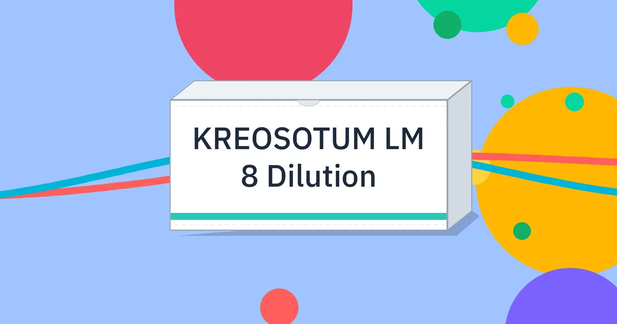 Symbolbild: Packung mit der Aufschrift KREOSOTUM LM 8 Dilution (PZN 12928003) – Verfügbarkeit und Bezug in Apotheken in Frankfurt am Main