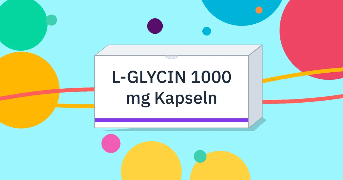 Symbolbild: Packung mit der Aufschrift L-GLYCIN 1000 mg Kapseln (PZN 13364086) – Verfügbarkeit und Bezug in Apotheken in Frankfurt am Main
