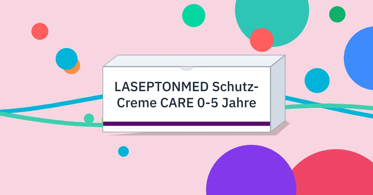 Symbolbild: Packung mit der Aufschrift LASEPTONMED Schutz-Creme CARE 0-5 Jahre (PZN 11004857) – Verfügbarkeit und Bezug in Apotheken in Frankfurt am Main