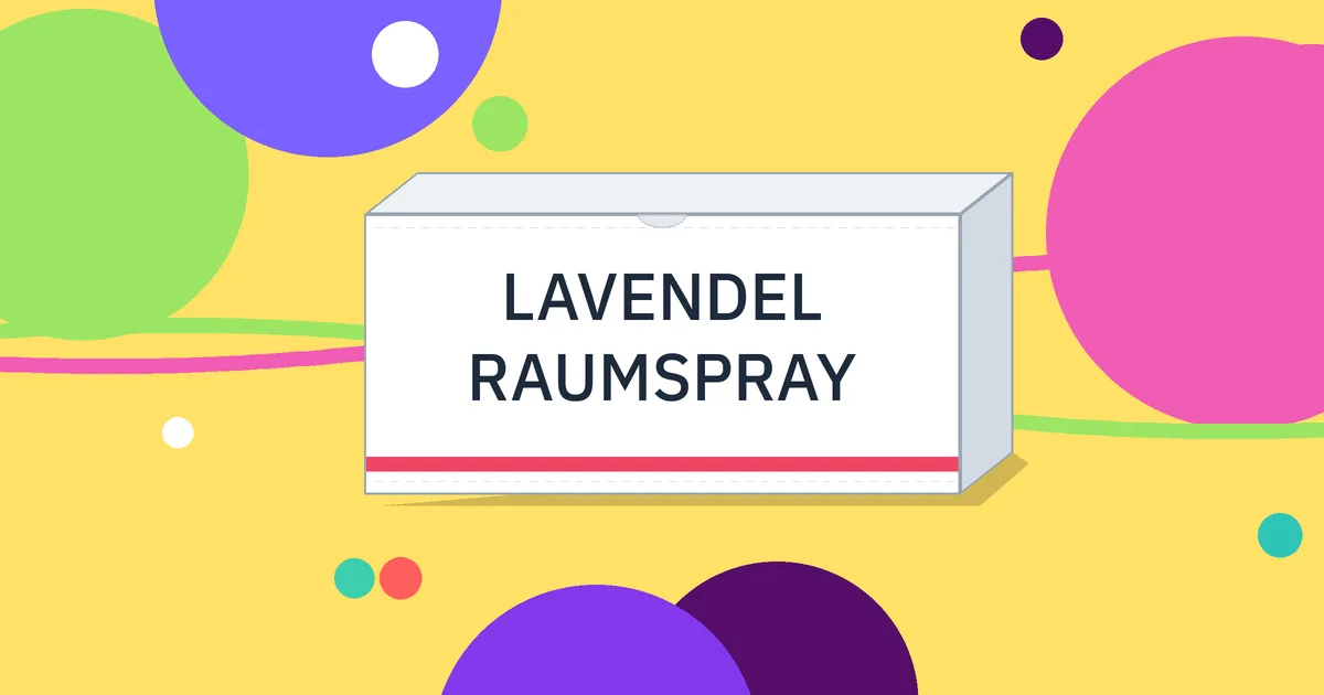 Symbolbild: Packung mit der Aufschrift LAVENDEL RAUMSPRAY (PZN 02203411) – Verfügbarkeit und Bezug in Apotheken in Frankfurt am Main