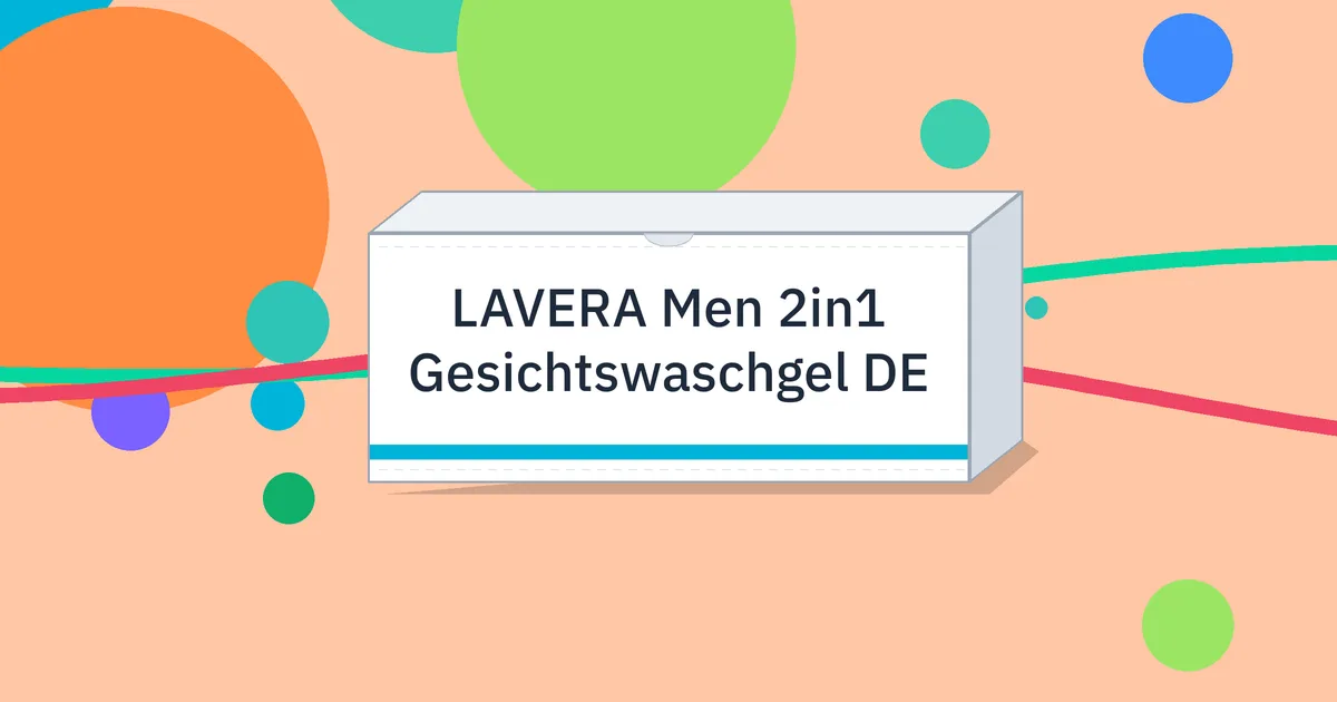 Symbolbild: Packung mit der Aufschrift LAVERA Men 2in1 Gesichtswaschgel DE (PZN 19391500) – Verfügbarkeit und Bezug in Apotheken in Frankfurt am Main