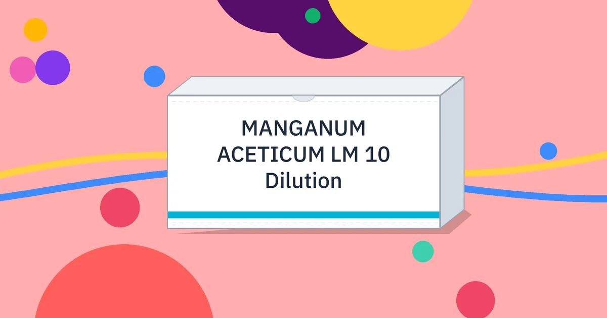 Symbolbild: Packung mit der Aufschrift MANGANUM ACETICUM LM 10 Dilution (PZN 12942339) – Verfügbarkeit und Bezug in Apotheken in Frankfurt am Main