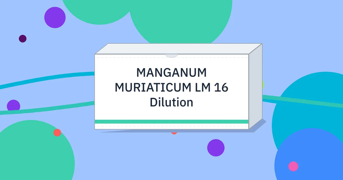 Symbolbild: Packung mit der Aufschrift MANGANUM MURIATICUM LM 16 Dilution (PZN 12943741) – Verfügbarkeit und Bezug in Apotheken in Frankfurt am Main