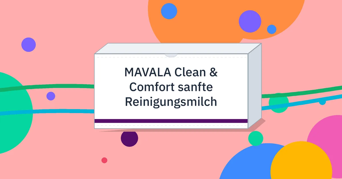 Symbolbild: Packung mit der Aufschrift MAVALA Clean & Comfort sanfte Reinigungsmilch (PZN 13694659) – Verfügbarkeit und Bezug in Apotheken in Frankfurt am Main