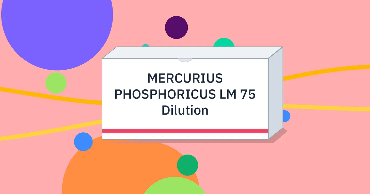 Symbolbild: Packung mit der Aufschrift MERCURIUS PHOSPHORICUS LM 75 Dilution (PZN 12952964) – Verfügbarkeit und Bezug in Apotheken in Frankfurt am Main
