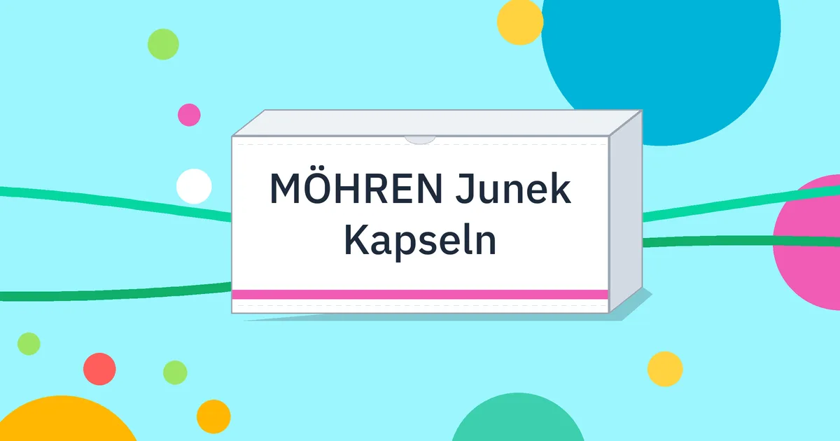 Symbolbild: Packung mit der Aufschrift MÖHREN Junek Kapseln (PZN 10337054) – Verfügbarkeit und Bezug in Apotheken in Frankfurt am Main