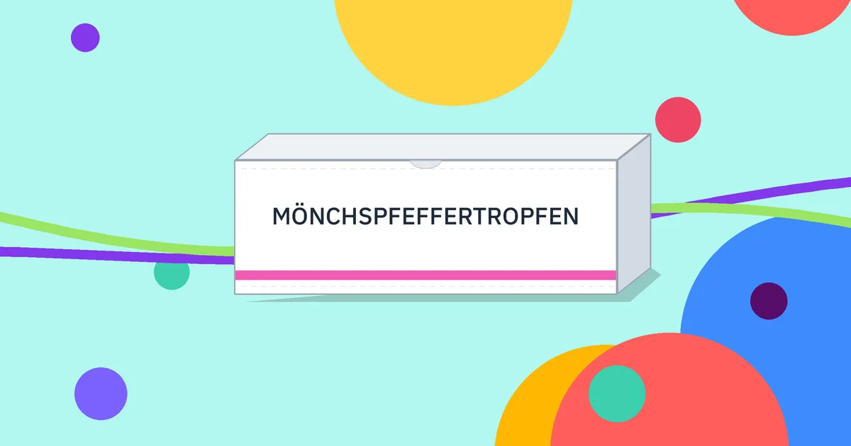 Symbolbild: Packung mit der Aufschrift MÖNCHSPFEFFERTROPFEN (PZN 14126644) – Verfügbarkeit und Bezug in Apotheken in Frankfurt am Main