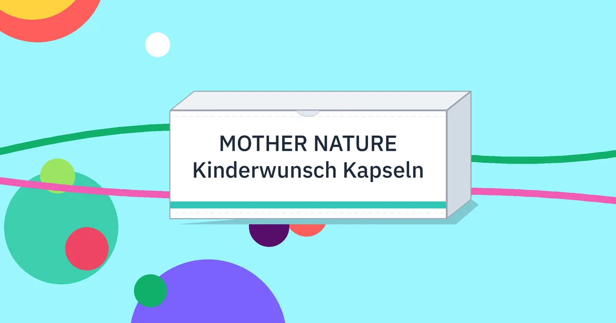 Symbolbild: Packung mit der Aufschrift MOTHER NATURE Kinderwunsch Kapseln (PZN 18679630) – Verfügbarkeit und Bezug in Apotheken in Frankfurt am Main