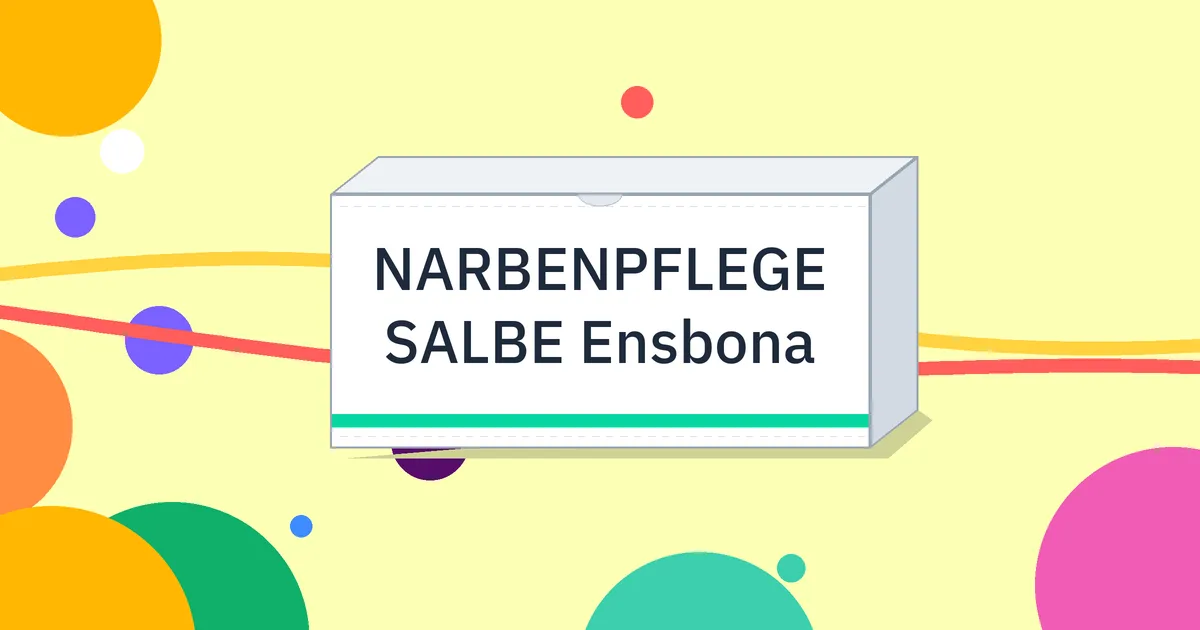 Symbolbild: Packung mit der Aufschrift NARBENPFLEGE SALBE Ensbona (PZN 19414572) – Verfügbarkeit und Bezug in Apotheken in Frankfurt am Main