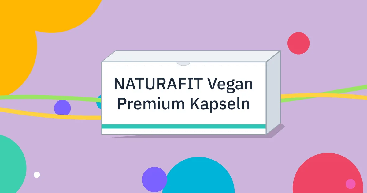 Symbolbild: Packung mit der Aufschrift NATURAFIT Vegan Premium Kapseln (PZN 18098117) – Verfügbarkeit und Bezug in Apotheken in Frankfurt am Main