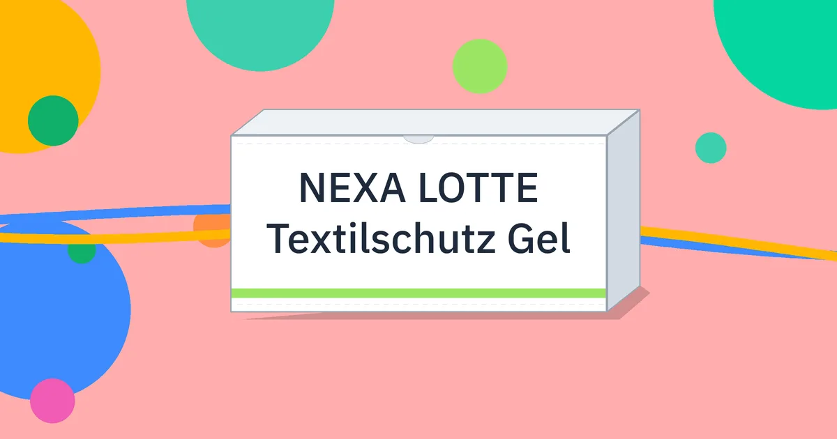 Symbolbild: Packung mit der Aufschrift NEXA LOTTE Textilschutz Gel (PZN 18172701) – Verfügbarkeit und Bezug in Apotheken in Frankfurt am Main