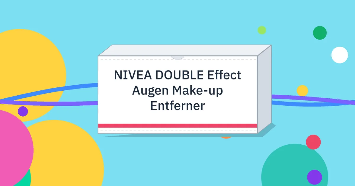 Symbolbild: Packung mit der Aufschrift NIVEA DOUBLE Effect Augen Make-up Entferner (PZN 17624584) – Verfügbarkeit und Bezug in Apotheken in Frankfurt am Main