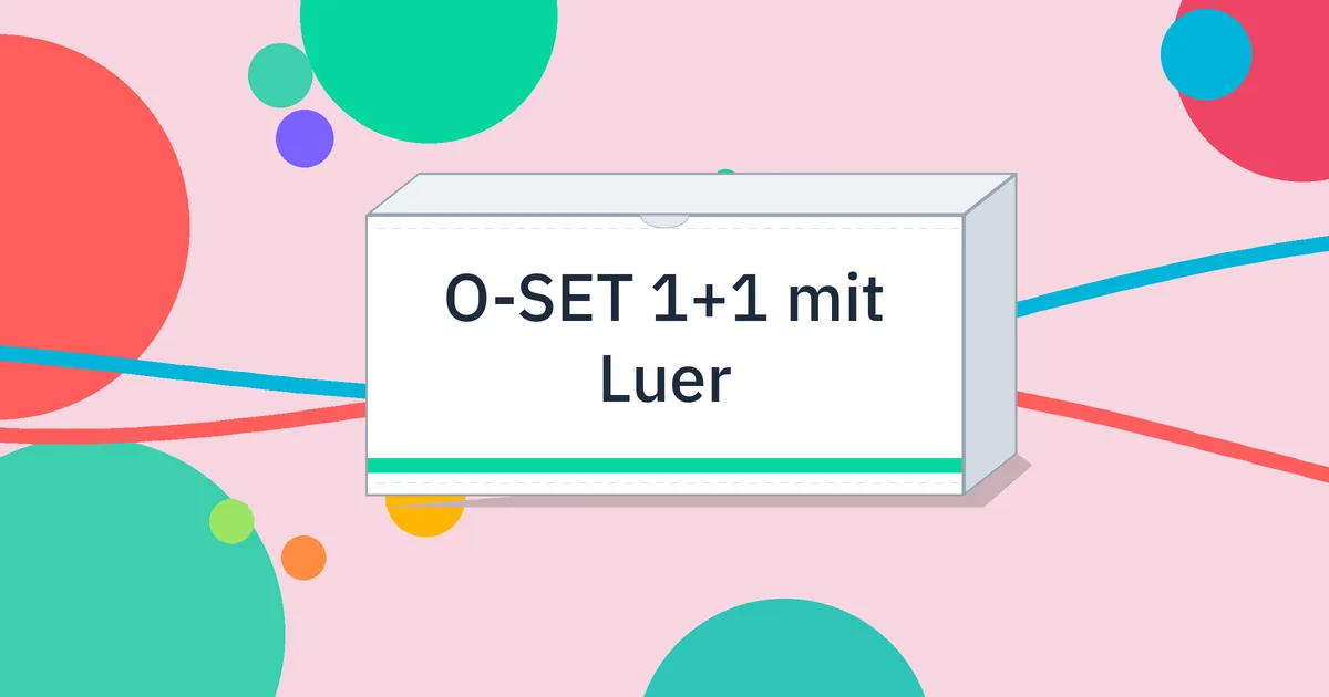 Symbolbild: Packung mit der Aufschrift O-SET 1+1 mit Luer (PZN 19980231) – Verfügbarkeit und Bezug in Apotheken in Frankfurt am Main