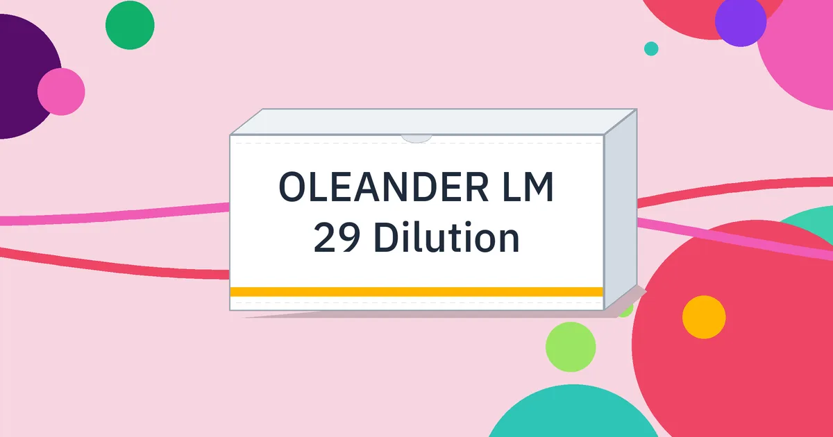 Symbolbild: Packung mit der Aufschrift OLEANDER LM 29 Dilution (PZN 12971418) – Verfügbarkeit und Bezug in Apotheken in Frankfurt am Main