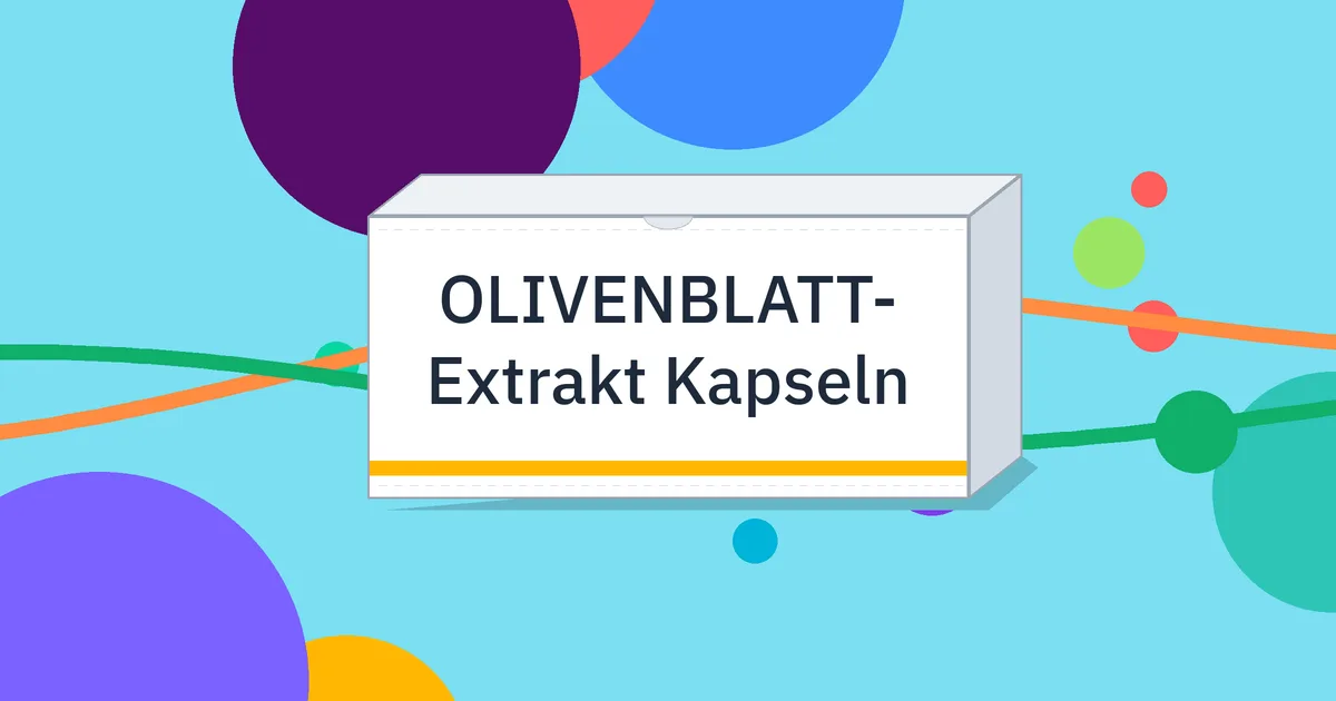 Symbolbild: Packung mit der Aufschrift OLIVENBLATT-Extrakt Kapseln (PZN 14286626) – Verfügbarkeit und Bezug in Apotheken in Frankfurt am Main