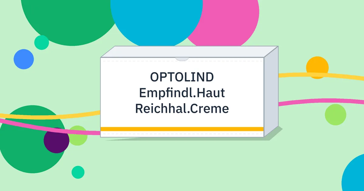 Symbolbild: Packung mit der Aufschrift OPTOLIND Empfindl.Haut Reichhal.Creme (PZN 01295581) – Verfügbarkeit und Bezug in Apotheken in Frankfurt am Main