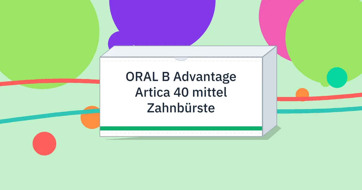 Symbolbild: Packung mit der Aufschrift ORAL B Advantage Artica 40 mittel Zahnbürste (PZN 02948192) – Verfügbarkeit und Bezug in Apotheken in Frankfurt am Main