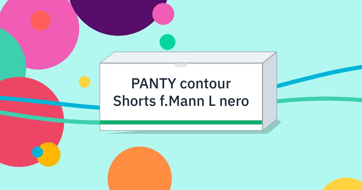 Symbolbild: Packung mit der Aufschrift PANTY contour Shorts f.Mann L nero (PZN 16193998) – Verfügbarkeit und Bezug in Apotheken in Frankfurt am Main