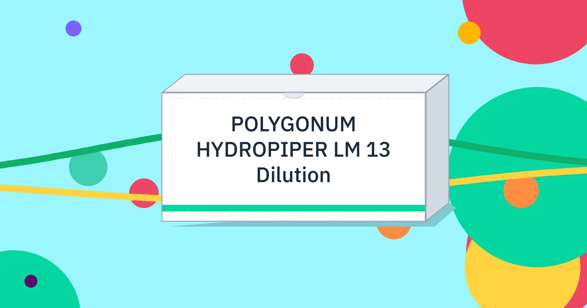 Symbolbild: Packung mit der Aufschrift POLYGONUM HYDROPIPER LM 13 Dilution (PZN 13662412) – Verfügbarkeit und Bezug in Apotheken in Frankfurt am Main