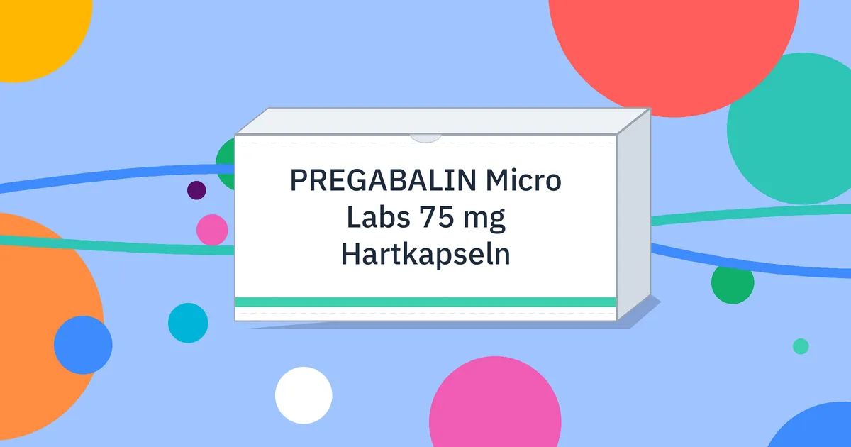 Symbolbild: Packung mit der Aufschrift PREGABALIN Micro Labs 75 mg Hartkapseln (PZN 18153649) – Verfügbarkeit und Bezug in Apotheken in Frankfurt am Main