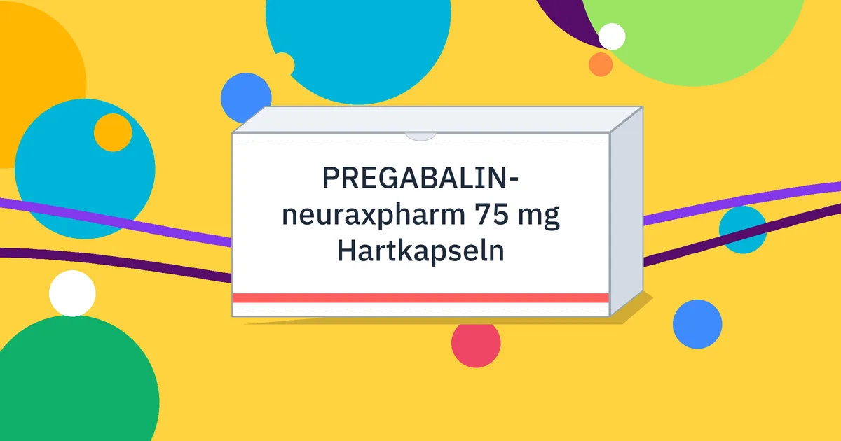 Symbolbild: Packung mit der Aufschrift PREGABALIN-neuraxpharm 75 mg Hartkapseln (PZN 11031392) – Verfügbarkeit und Bezug in Apotheken in Frankfurt am Main