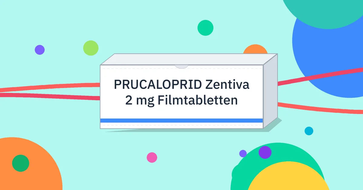Symbolbild: Packung mit der Aufschrift PRUCALOPRID Zentiva 2 mg Filmtabletten (PZN 16942454) – Verfügbarkeit und Bezug in Apotheken in Frankfurt am Main