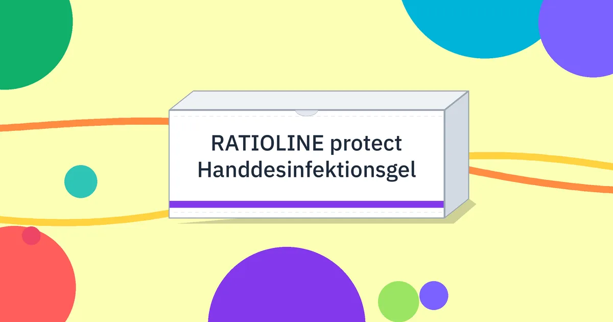 Symbolbild: Packung mit der Aufschrift RATIOLINE protect Handdesinfektionsgel (PZN 17585973) – Verfügbarkeit und Bezug in Apotheken in Frankfurt am Main