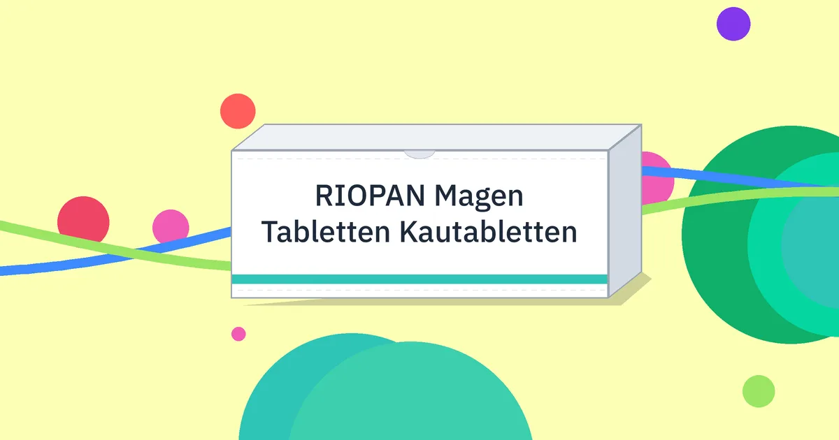Symbolbild: Packung mit der Aufschrift RIOPAN Magen Tabletten Kautabletten (PZN 00749318) – Verfügbarkeit und Bezug in Apotheken in Frankfurt am Main