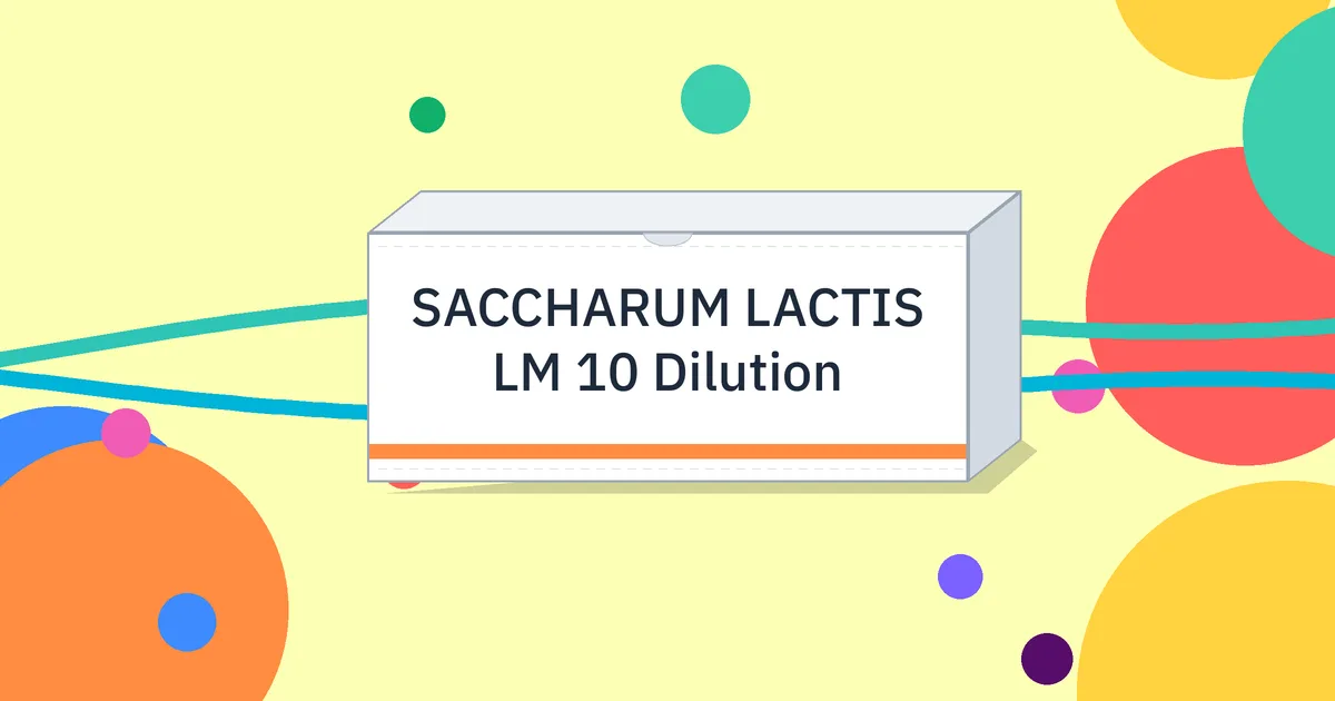 Symbolbild: Packung mit der Aufschrift SACCHARUM LACTIS LM 10 Dilution (PZN 13176692) – Verfügbarkeit und Bezug in Apotheken in Frankfurt am Main