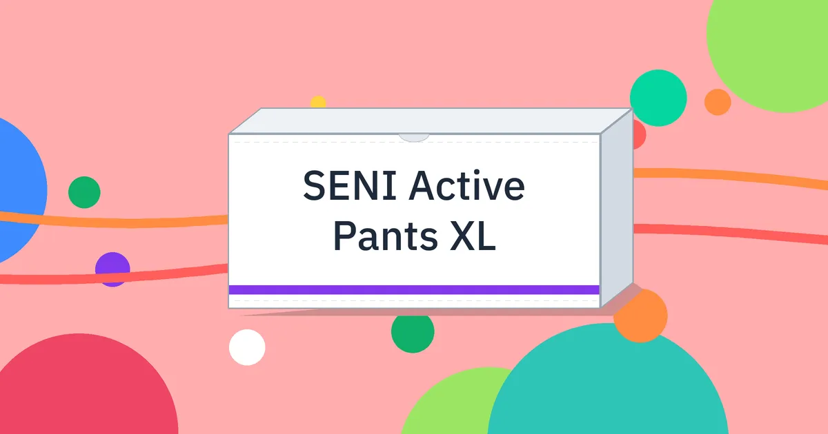 Symbolbild: Packung mit der Aufschrift SENI Active Pants XL (PZN 00076894) – Verfügbarkeit und Bezug in Apotheken in Frankfurt am Main