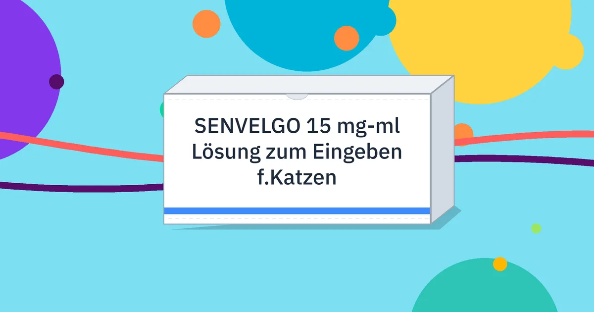 Symbolbild: Packung mit der Aufschrift SENVELGO 15 mg-ml Lösung zum Eingeben f.Katzen (PZN 19173200) – Verfügbarkeit und Bezug in Apotheken in Frankfurt am Main