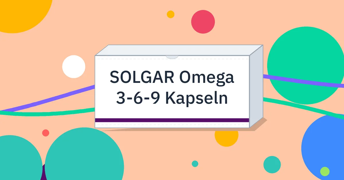 Symbolbild: Packung mit der Aufschrift SOLGAR Omega 3-6-9 Kapseln (PZN 18814683) – Verfügbarkeit und Bezug in Apotheken in Frankfurt am Main