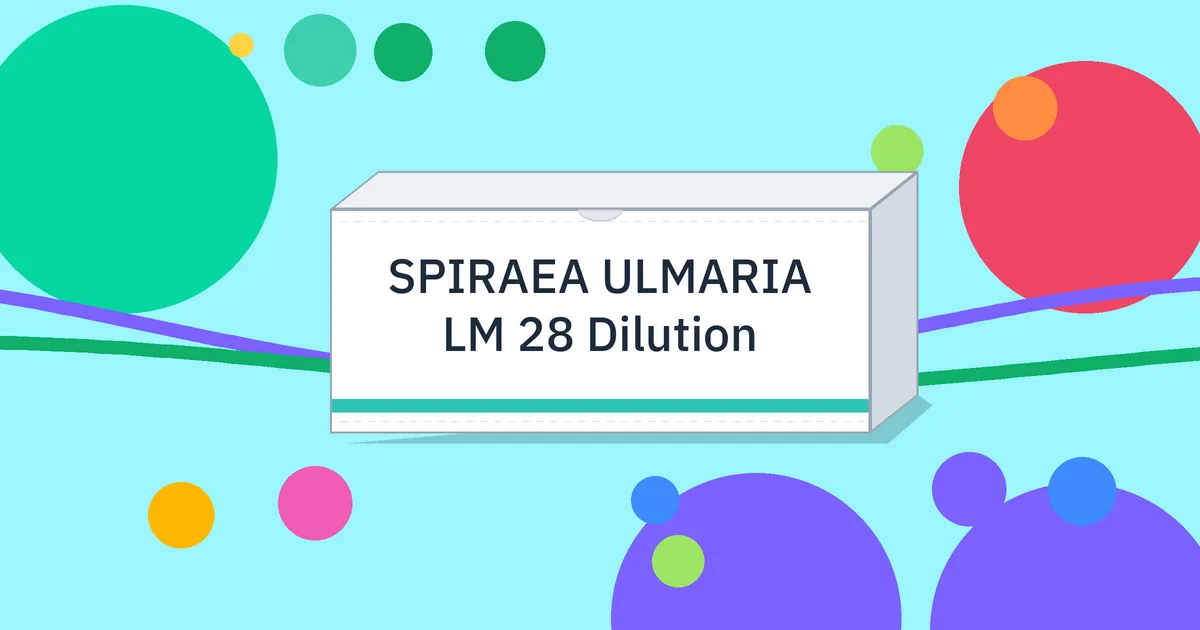 Symbolbild: Packung mit der Aufschrift SPIRAEA ULMARIA LM 28 Dilution (PZN 13196269) – Verfügbarkeit und Bezug in Apotheken in Frankfurt am Main