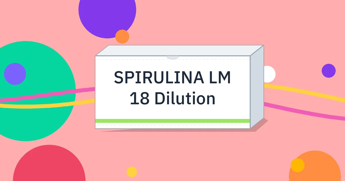 Symbolbild: Packung mit der Aufschrift SPIRULINA LM 18 Dilution (PZN 13682863) – Verfügbarkeit und Bezug in Apotheken in Frankfurt am Main