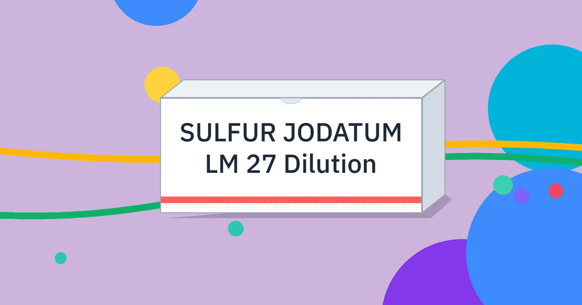 Symbolbild: Packung mit der Aufschrift SULFUR JODATUM LM 27 Dilution (PZN 13210503) – Verfügbarkeit und Bezug in Apotheken in Frankfurt am Main