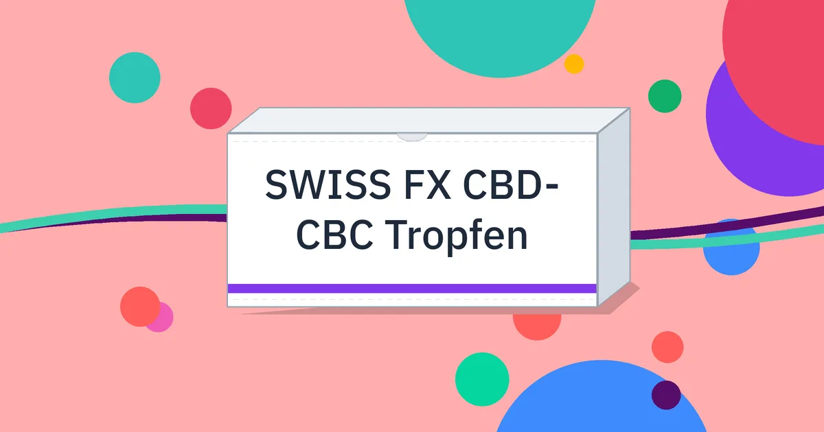Symbolbild: Packung mit der Aufschrift SWISS FX CBD-CBC Tropfen (PZN 19398382) – Verfügbarkeit und Bezug in Apotheken in Frankfurt am Main