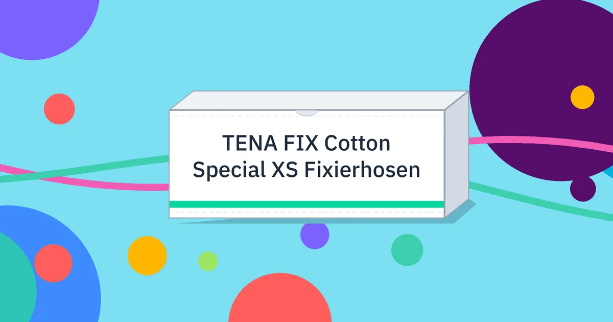 Symbolbild: Packung mit der Aufschrift TENA FIX Cotton Special XS Fixierhosen (PZN 13907753) – Verfügbarkeit und Bezug in Apotheken in Frankfurt am Main