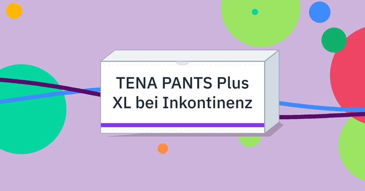 Symbolbild: Packung mit der Aufschrift TENA PANTS Plus XL bei Inkontinenz (PZN 15822328) – Verfügbarkeit und Bezug in Apotheken in Frankfurt am Main