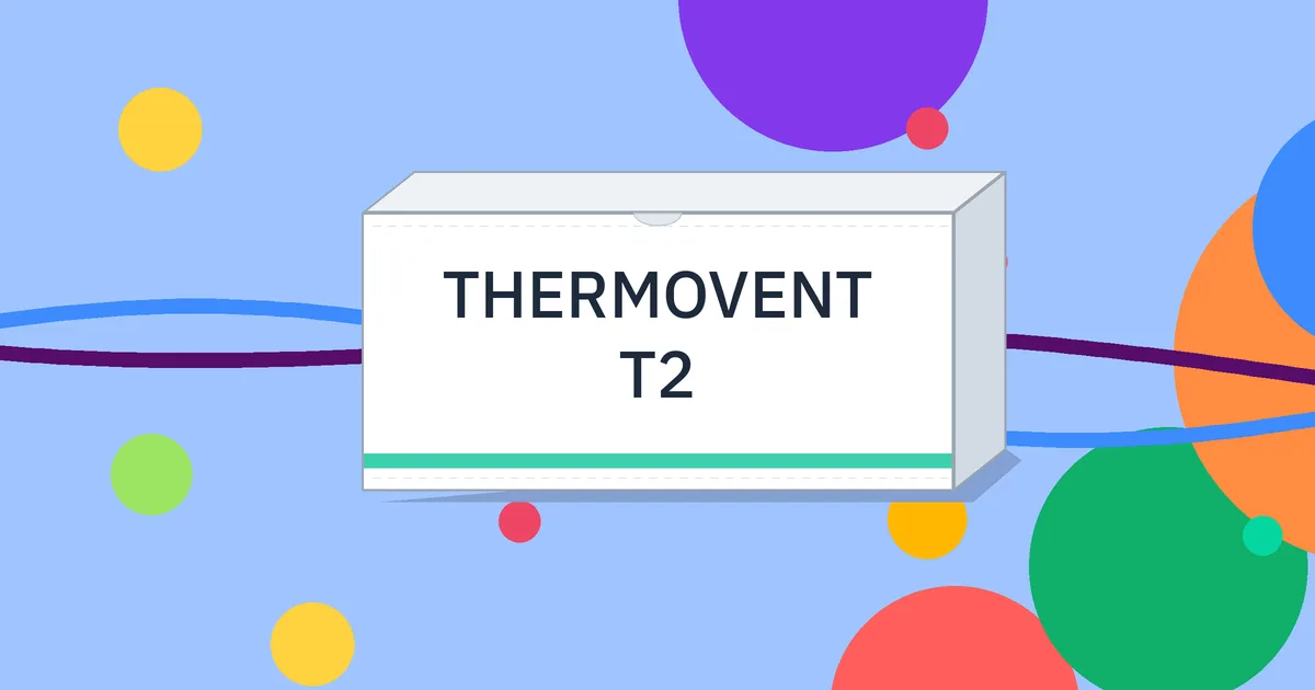 Symbolbild: Packung mit der Aufschrift THERMOVENT T2 (PZN 00276535) – Verfügbarkeit und Bezug in Apotheken in Frankfurt am Main