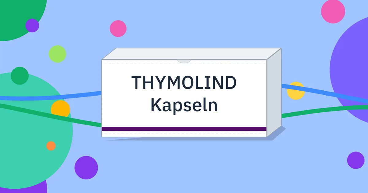 Symbolbild: Packung mit der Aufschrift THYMOLIND Kapseln (PZN 16770579) – Verfügbarkeit und Bezug in Apotheken in Frankfurt am Main