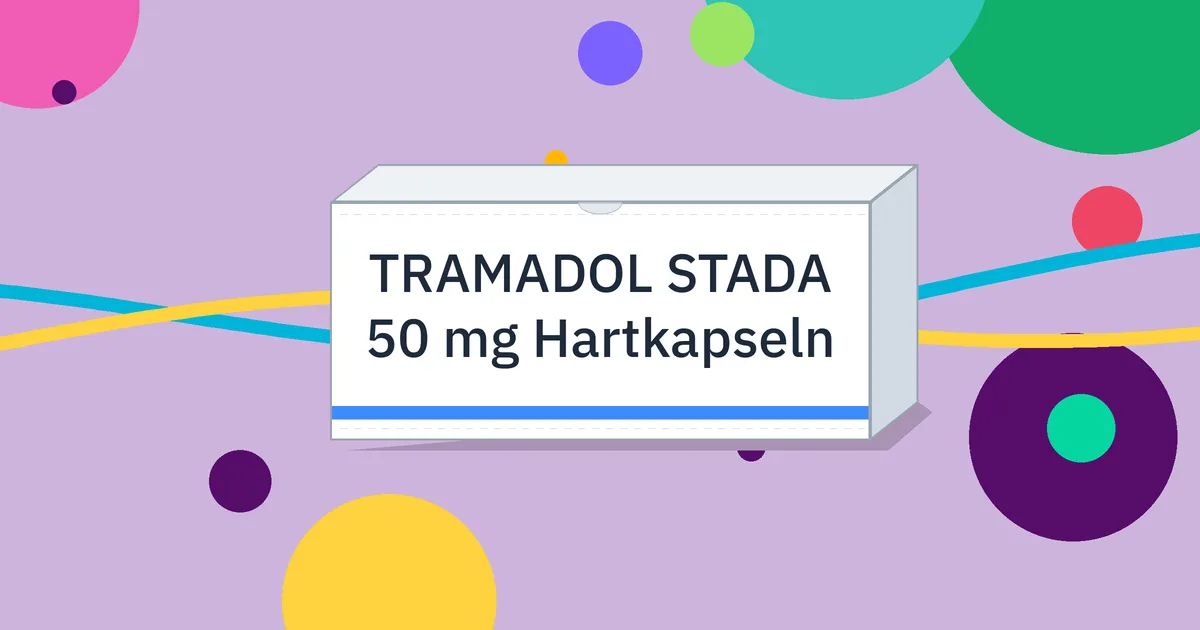 Symbolbild: Packung mit der Aufschrift TRAMADOL STADA 50 mg Hartkapseln (PZN 04427209) – Verfügbarkeit und Bezug in Apotheken in Frankfurt am Main