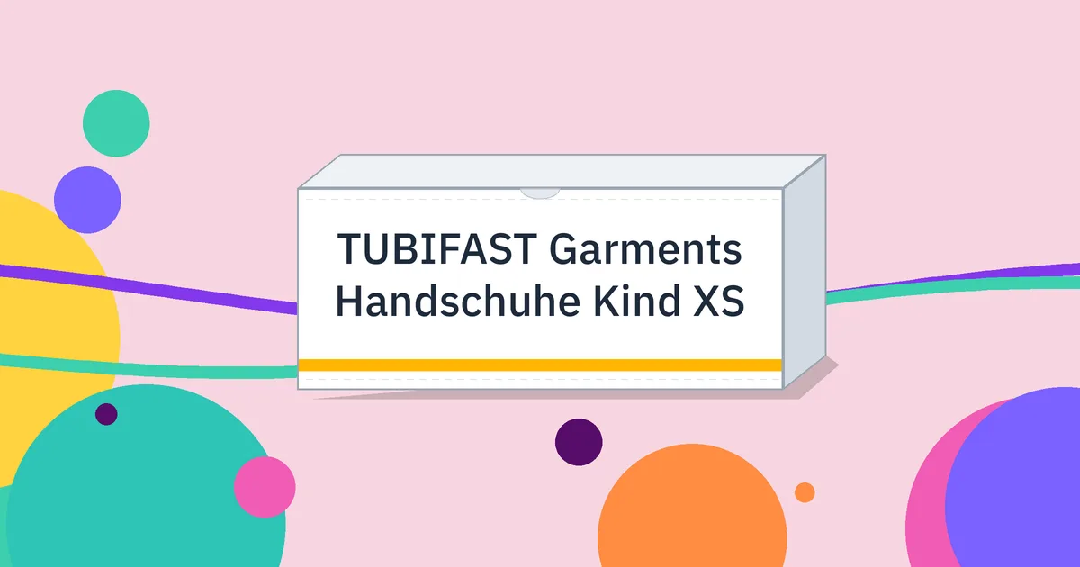 Symbolbild: Packung mit der Aufschrift TUBIFAST Garments Handschuhe Kind XS (PZN 10064633) – Verfügbarkeit und Bezug in Apotheken in Frankfurt am Main
